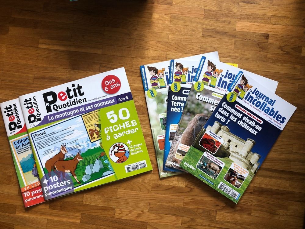 6x magazine pour enfants 6-8 ans incollables petit quotidien (Gebraucht ...
