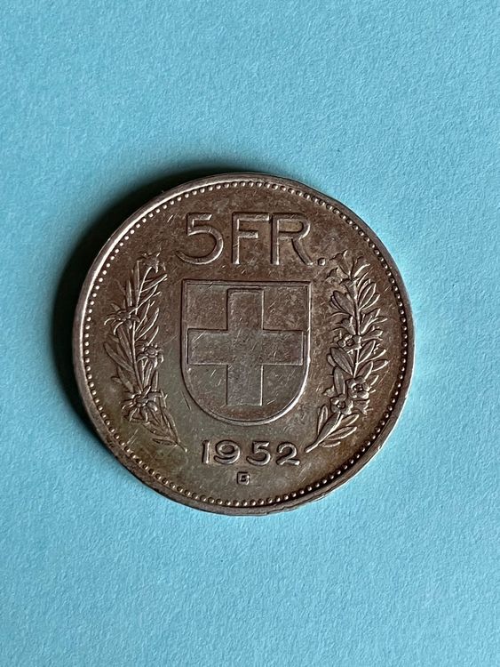 5 Franken Münze 1952 (Gebraucht) in untervaz für CHF 19 – mit Lieferung auf Ricardo kaufen