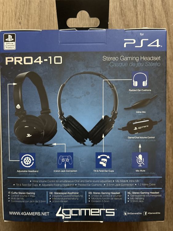 Stereo Gaming Headset / Pro4-10 / PS4 und andere - AUX 3.5mm (Neu und ...