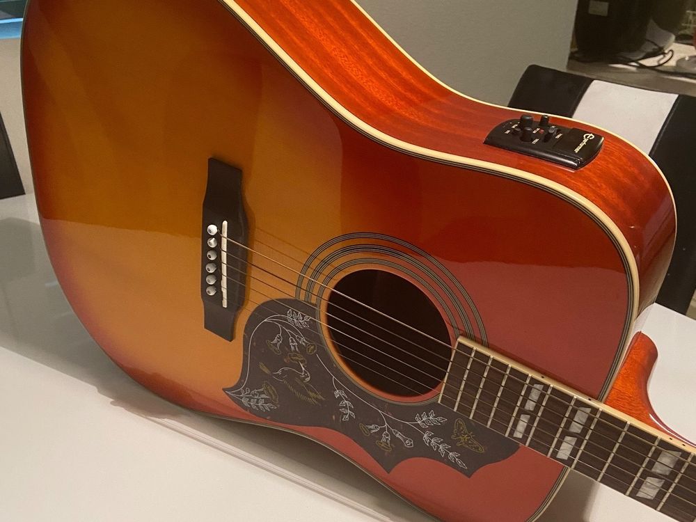 Akustische Gitarre Epiphone Masterbilt Hummingbird Pro/FC (Gebraucht ...
