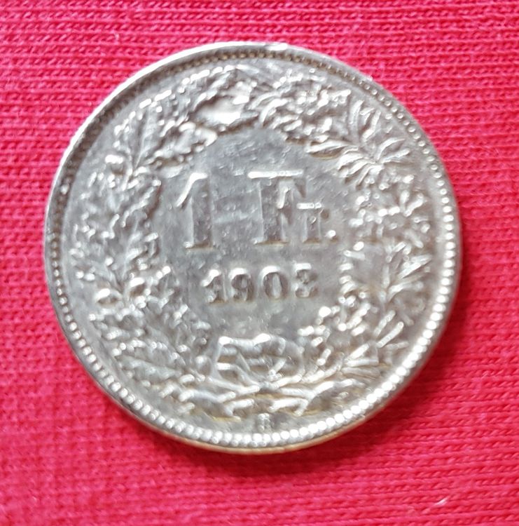 1 Franken 1903 uralte rare Silbermünze ab nur 1 Fr !!! (Gebraucht) in Camignolo für CHF 3.4 ...