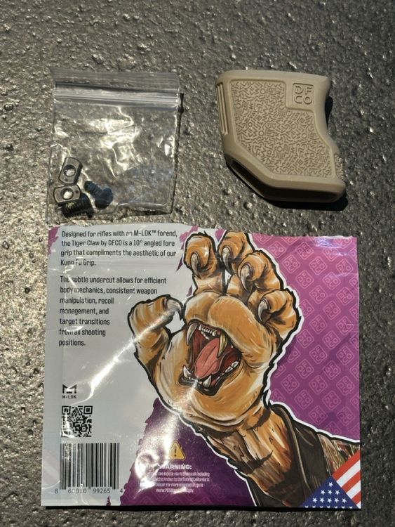 DFCO Tiger Claw M-Lok Foregrip - Kung Fu Grip - Neu (Neu (gemäss ...