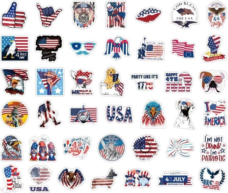 50 tlg Stickerset USA Trump Stickerbomb Aufkleber New York (Neu und ...