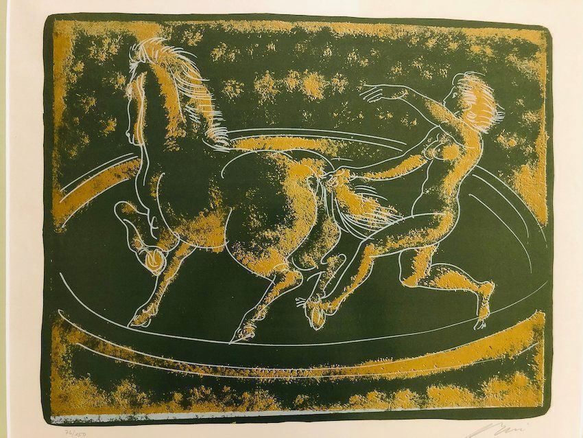 Akt mit Pferd von Hans Erni (ID 6388) (Gebraucht) in Gelterfingen für CHF 54 – mit Lieferung auf ...