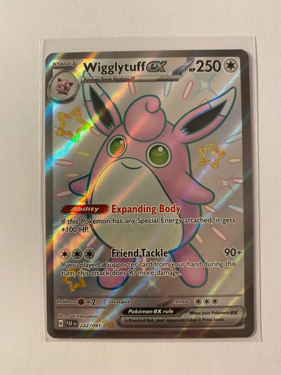 Pokemon Wigglytuff EX 222/091 Paldean Fates EN (Neu (gemäss ...