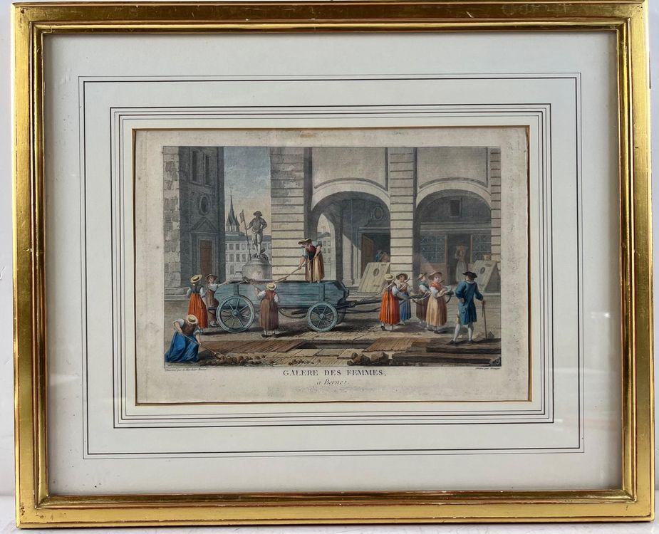 Antiker Stich Galerie des Femmes, Bern Echtgoldrahmen (Gebraucht) in Neuhausen am Rheinfall für ...