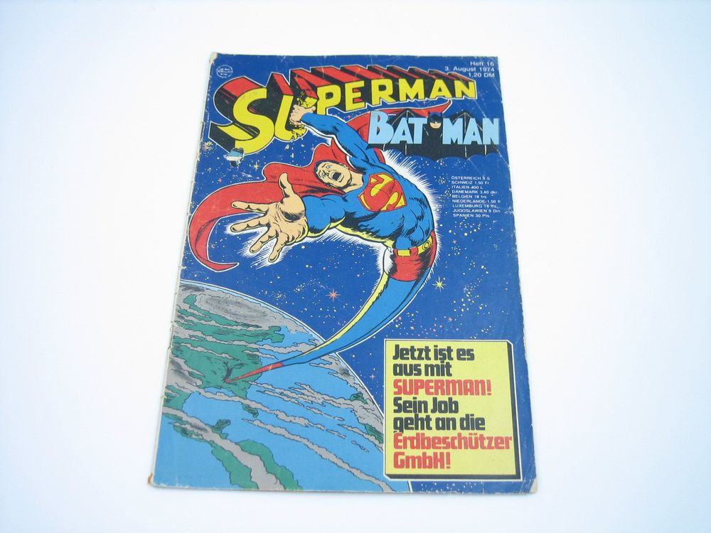 Superman Bat Man Heft Nr. 16 1974 | Kaufen auf Ricardo