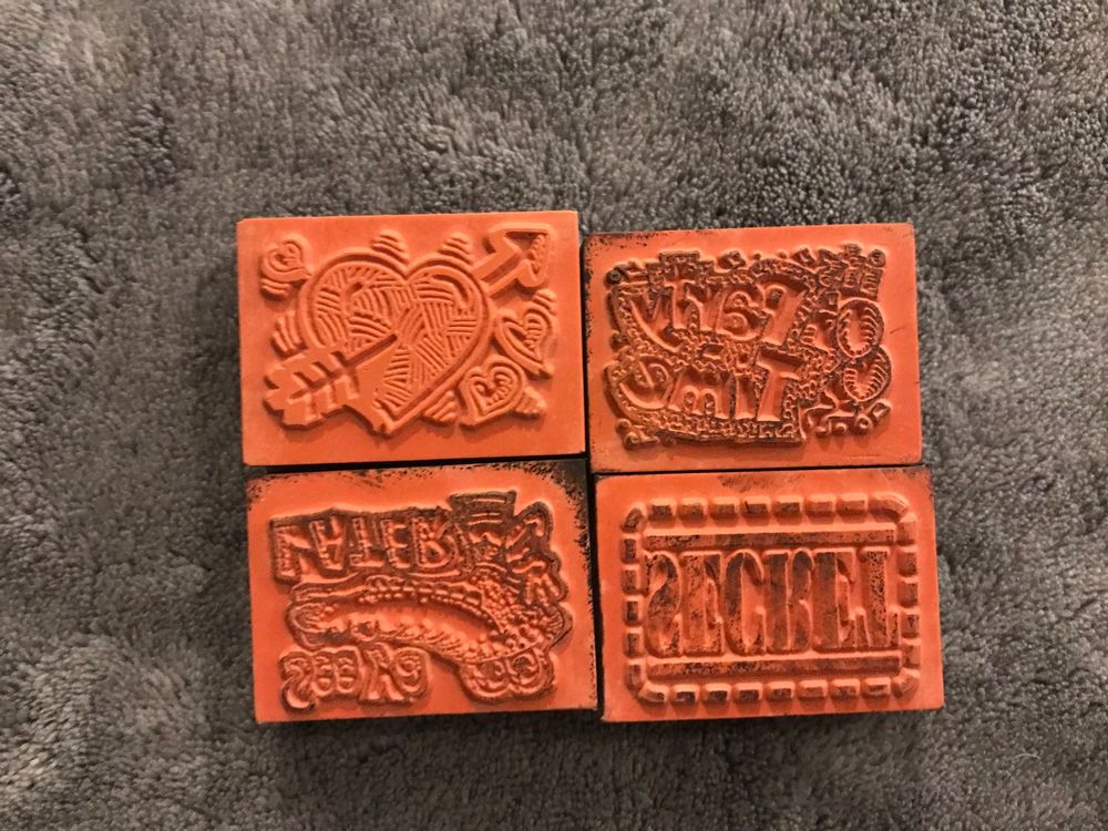 Stempel neu party time, secret, see ya later, heart | Kaufen auf Ricardo