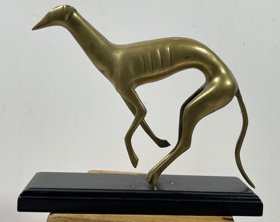 Art-Deko Bronze Windhund Skulptur | Kaufen auf Ricardo