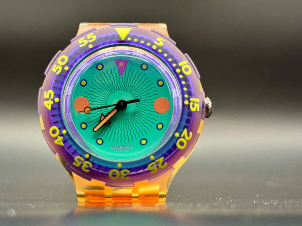 Swatch Scuba 200 - Medusa - 1990 (neuve) (Neuf avec emballage d'origine ...