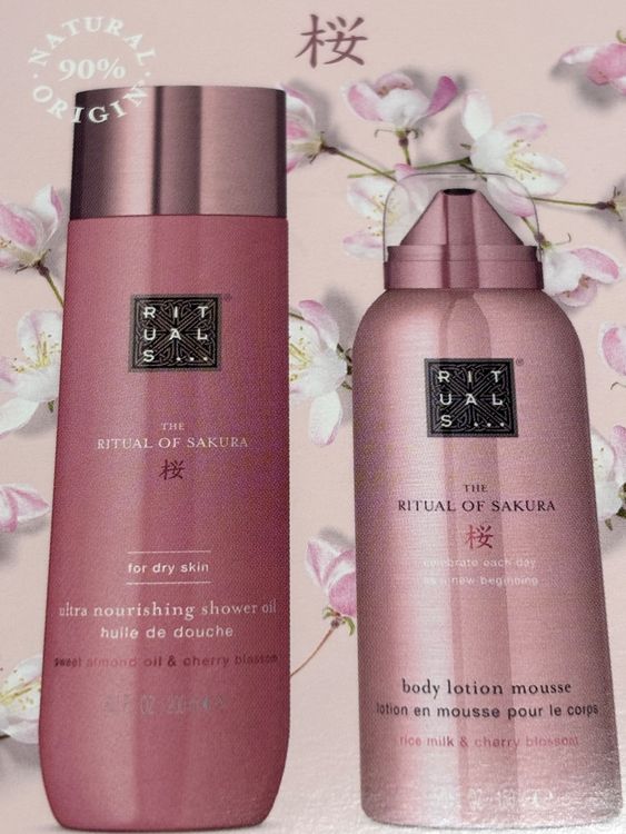 Rituals Set Sakura Bodylotion 50ml + Shower Oil 75 ml NEU | Kaufen auf ...
