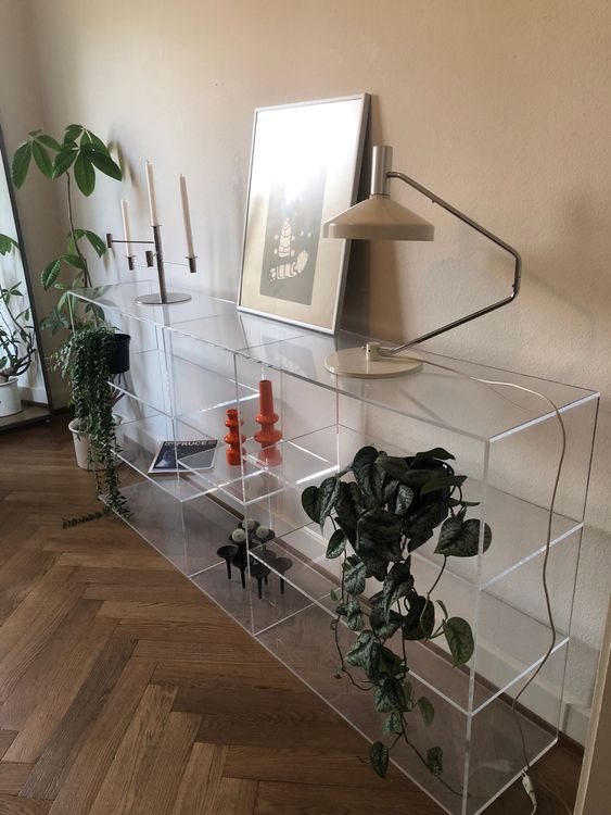 Vintage Plexiglas Regal - Acryl Vitrine - Sideboard 1970‘s | Kaufen auf ...