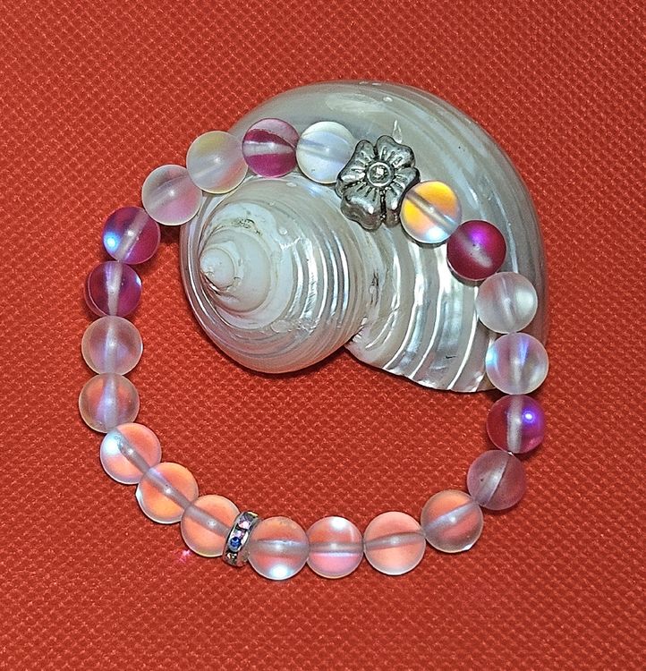 pinke Blumen-Kristall Armk. (Neu (gemäss Beschreibung)) in Unterkulm ...