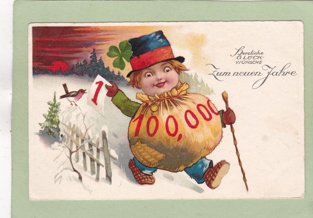 Kitsch Geldsack Vogel 1 Neues Jahr 1921 (Gebraucht) in Herisau für CHF ...