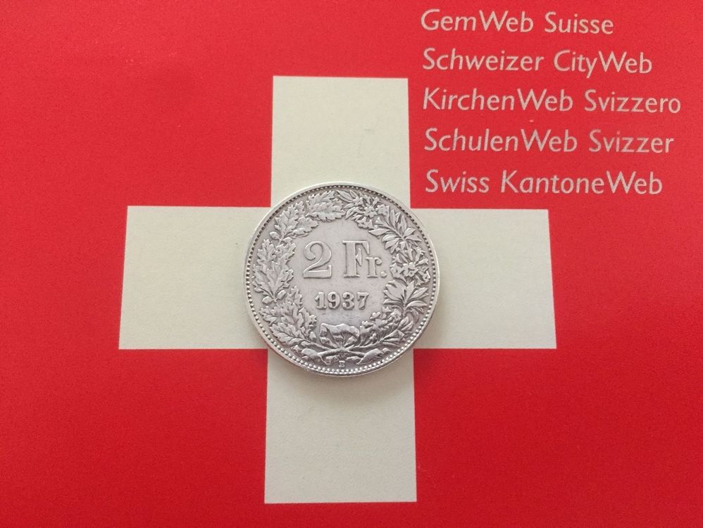 2 Franken 1937 ss-vz, nur 0,25 Mio! | Kaufen auf Ricardo