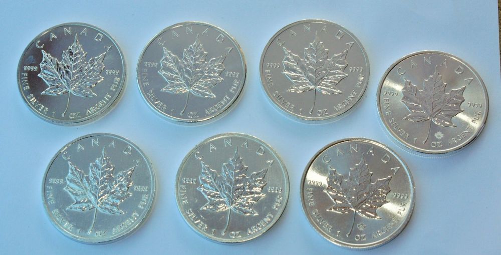 7 x 1 once Maple Leaf (D'occasion) à Les Sciernes d'Albeuve pour CHF ...