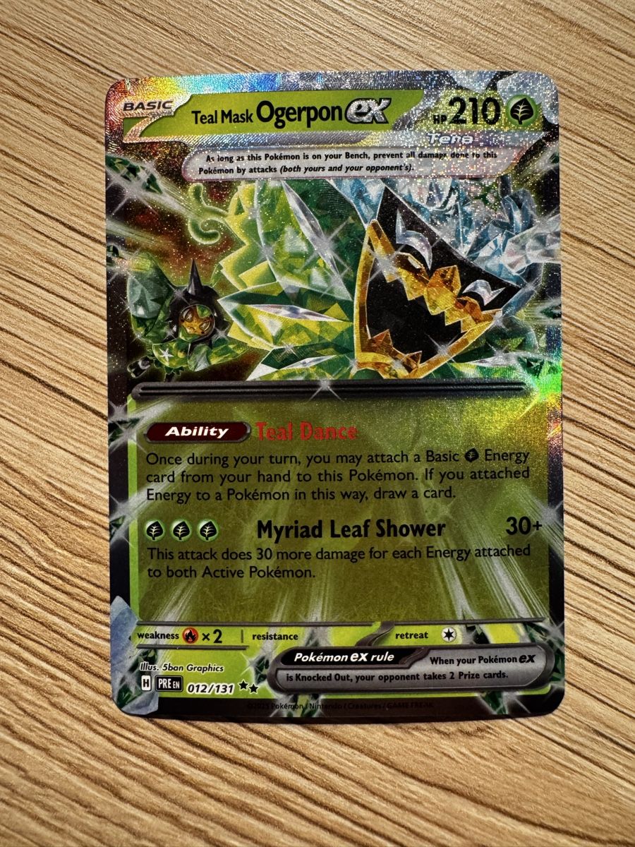 Carte Pokémon Teal Mask Ogerpon ex 012/131 PRE (Neuf (Voir description ...
