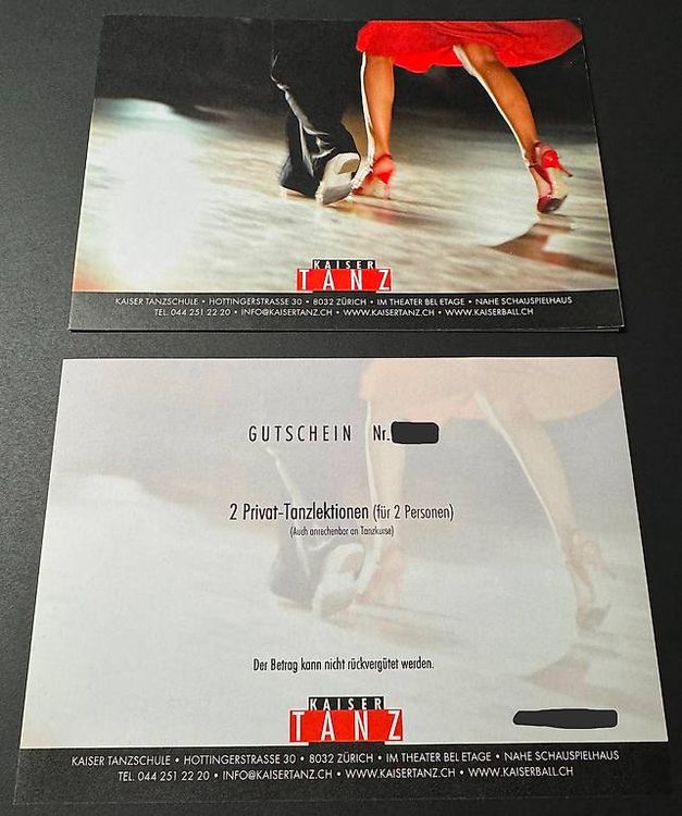 Gutschein Kaiser Tanz CHF 240 (Neu (gemäss Beschreibung)) in Altendorf für CHF 200 – mit ...