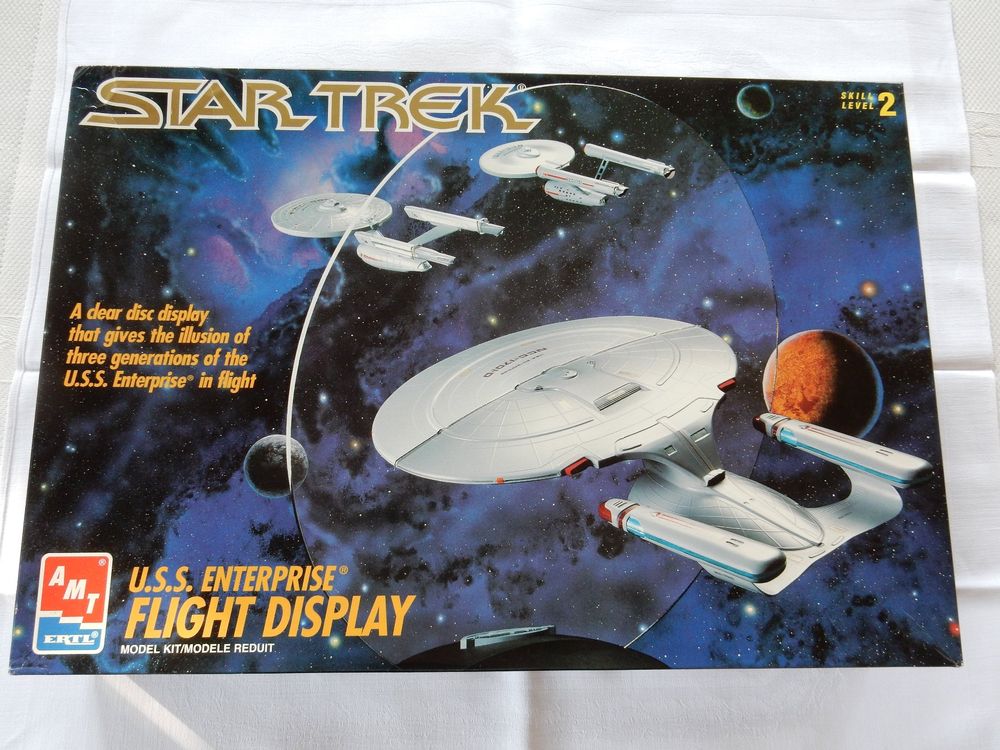 Star Trek U.S.S. Enterprise Flight Display Modellbau AMT (Neu und ...