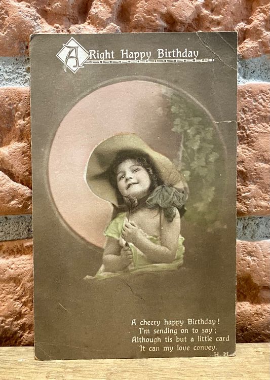 Antike Foto AK Kind - Mädchen mit Hut aus England (Gebraucht) in Root für CHF 1 – mit Lieferung ...