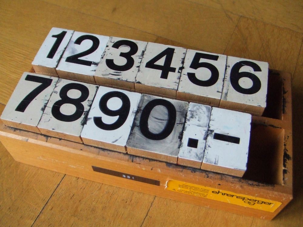 Stempel, Ziffern Höhe = 4,5 cm | Kaufen auf Ricardo