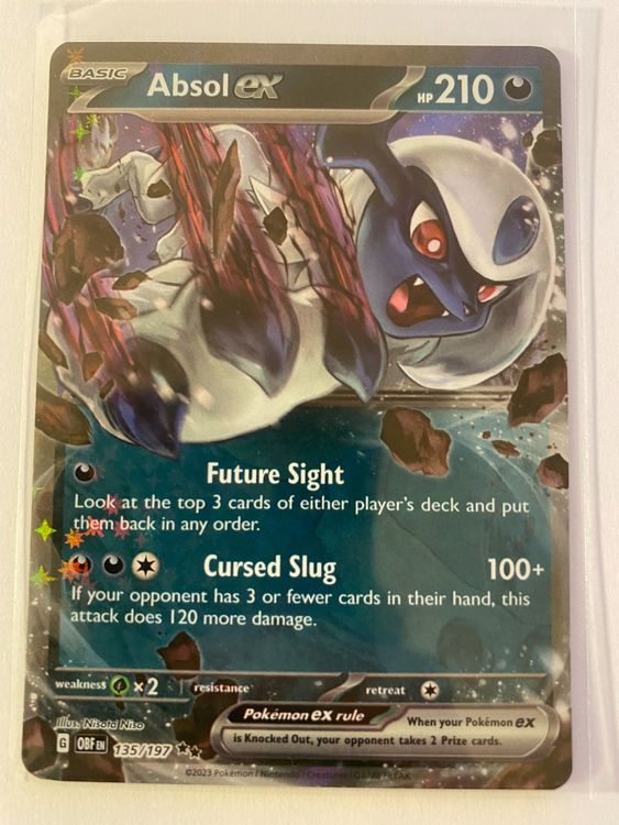 Pokemon Absol EX 135/197 Obsidian Flames EN (Neu (gemäss Beschreibung ...