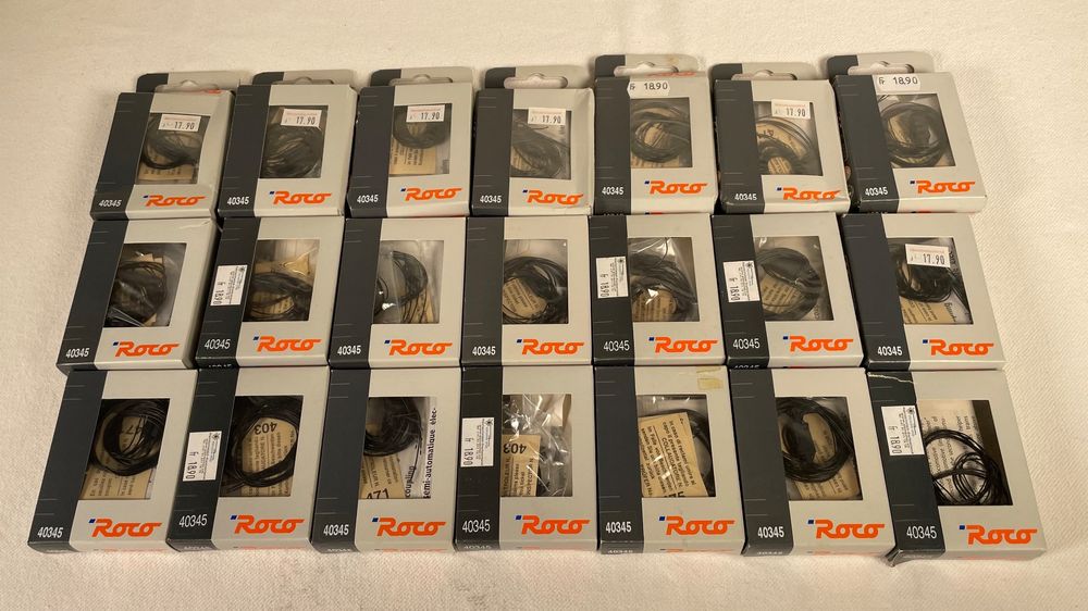 Roco 40345 - Elektrische Kupplung 4-polig - 21 Stück - NEU (Gebraucht ...