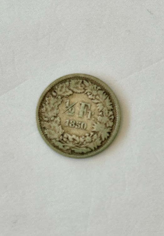 50 Rappen 1850 Silber (Gebraucht) in Madetswil für CHF 39 – mit Lieferung auf Ricardo kaufen