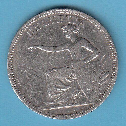 5 Franken 1874 B. Sitzende Helvetia - sehr schön | Kaufen auf Ricardo