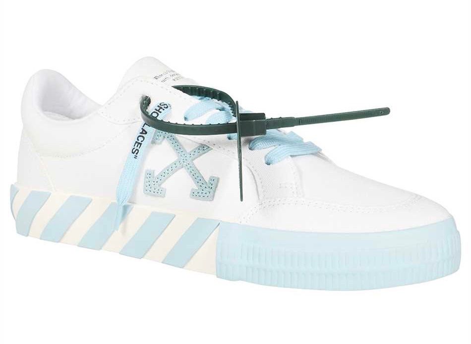 Off White Low Vulcanized Sneakers in White Blue Gr.43 / NEU (Neu und ...