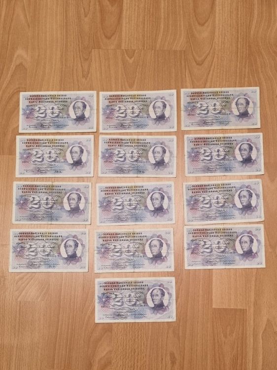 Note 20 FR 13x 1961 bis 1976 (Gebraucht) in Bure für CHF 34.9 – mit ...