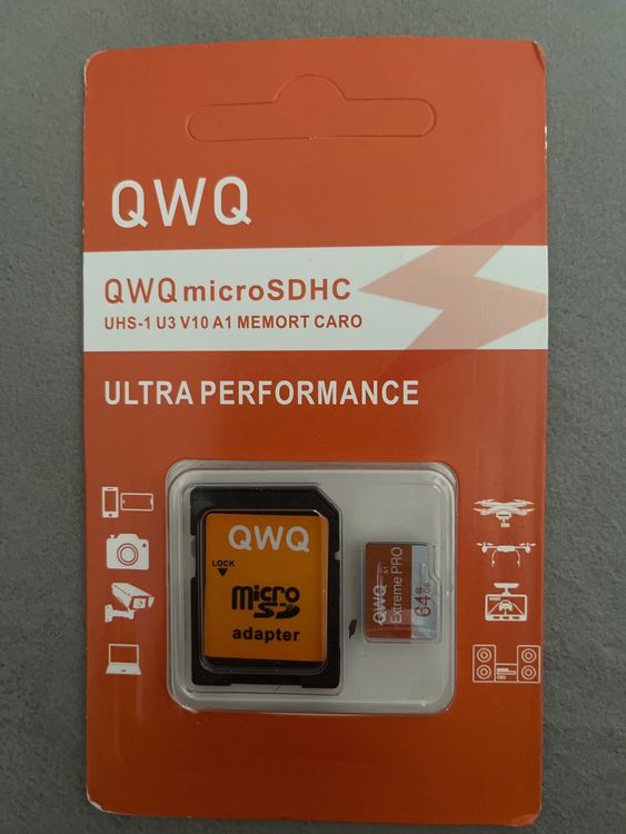 QWQ Micro SDHC Ultra Performance 64Gb | Kaufen auf Ricardo