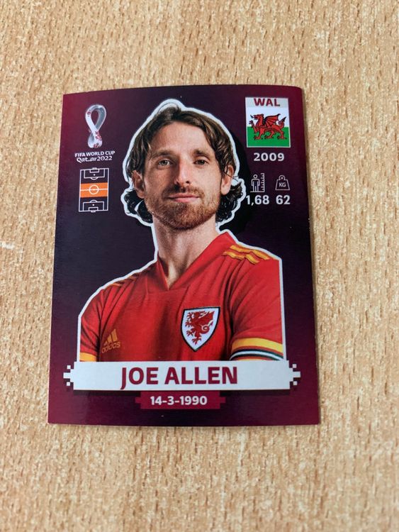 Panini WM 2022 Joe Allen WAL 12 | Kaufen auf Ricardo