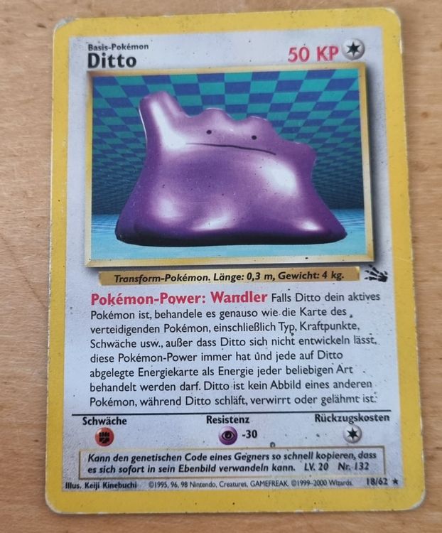 Pokemon trading card Ditto | Kaufen auf Ricardo