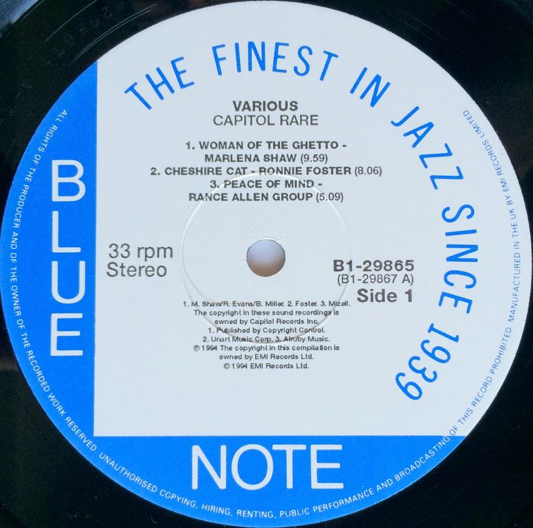 VARIOUS FUNK/SOUL ARTISTS - CAPITOL RARE FUNKY NOTES FROM TH (Gebraucht ...