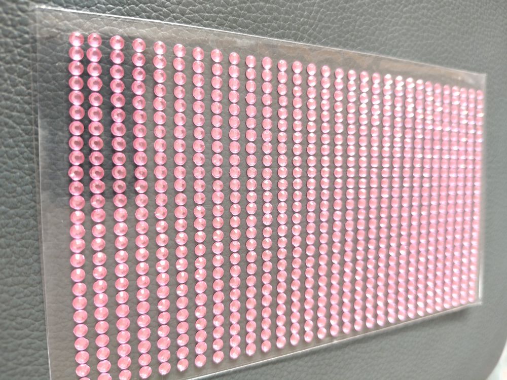 1 Bogen Glitzersteine rosa 3mm | Kaufen auf Ricardo