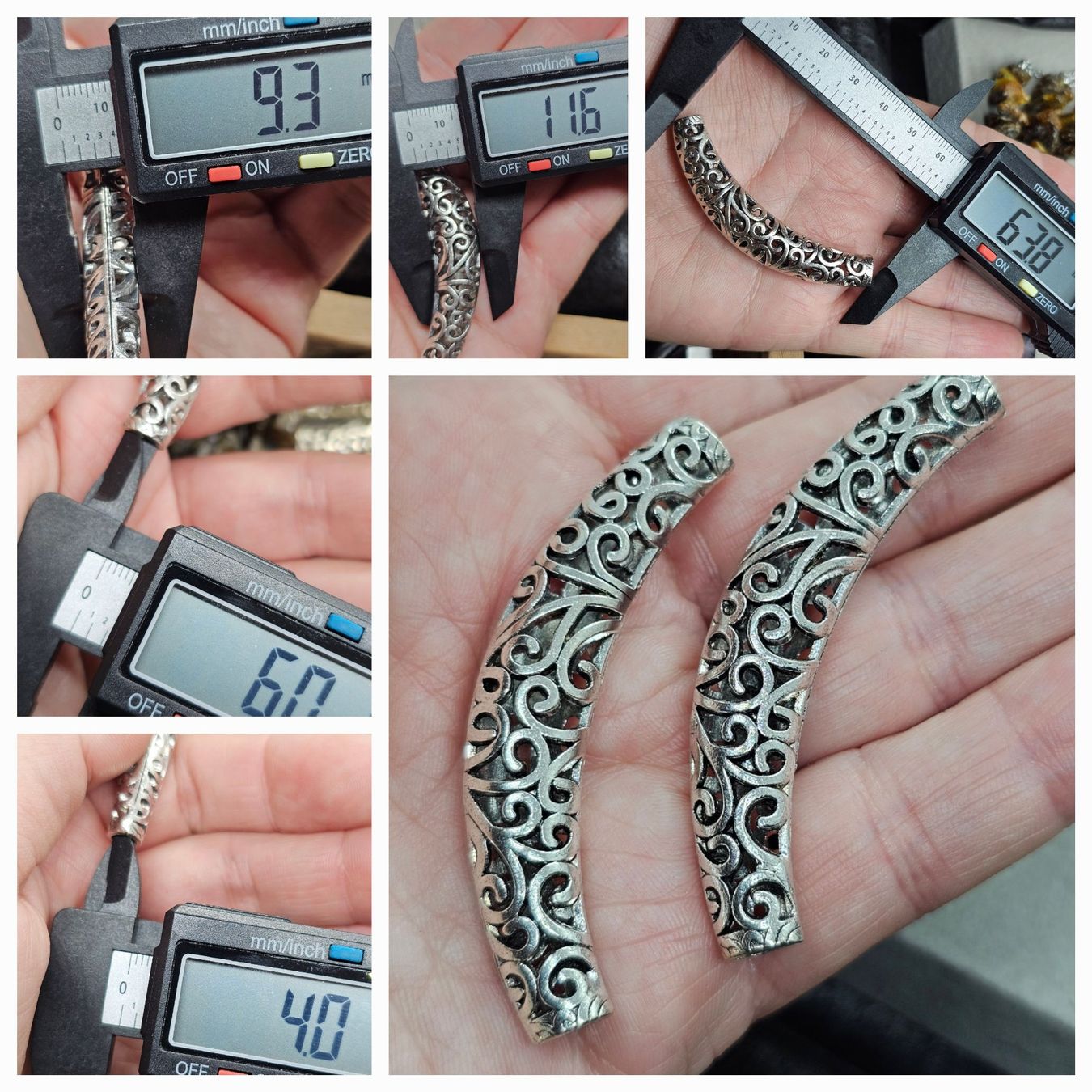 10x Großes Element zum basteln space zwischenelement Kette (Neu (gemäss ...