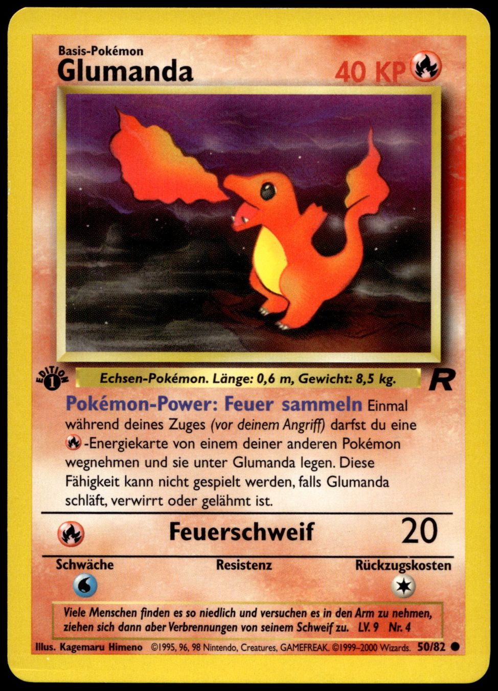 Glumanda 50/82 Pokémon Team Rocket 1.Edition ab 1.- (Neu (gemäss ...