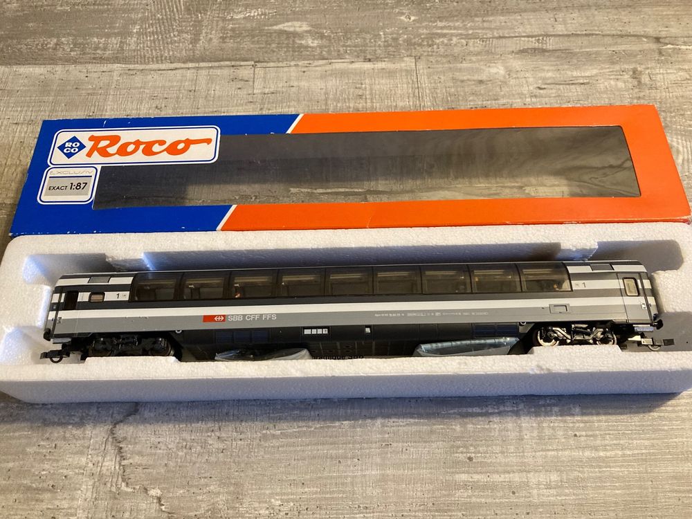 Roco 44768 Panoramawagen 1:87 DC/ Innenbeleuchtung/Pendler (Neu (gemäss ...