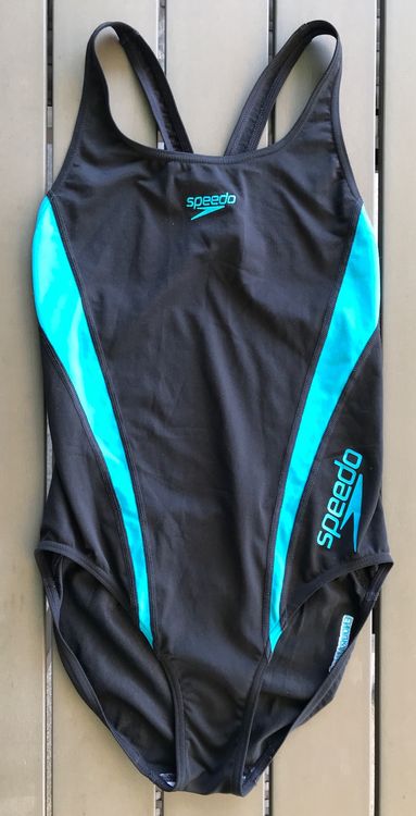 Badekleid Speedo Endurance, Gr. 38, schwarz, türkis (Gebraucht) in ...