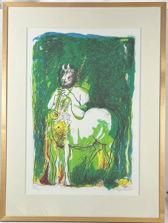 Roger Mayer (1928) Grosse Lithographie, Handsigniert (Gebraucht) in ...