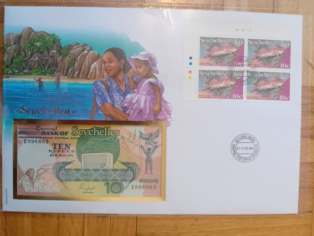 Banknotenbrief Seychelles (Neu und originalverpackt) in Muralto für CHF 12.95 – mit Lieferung ...