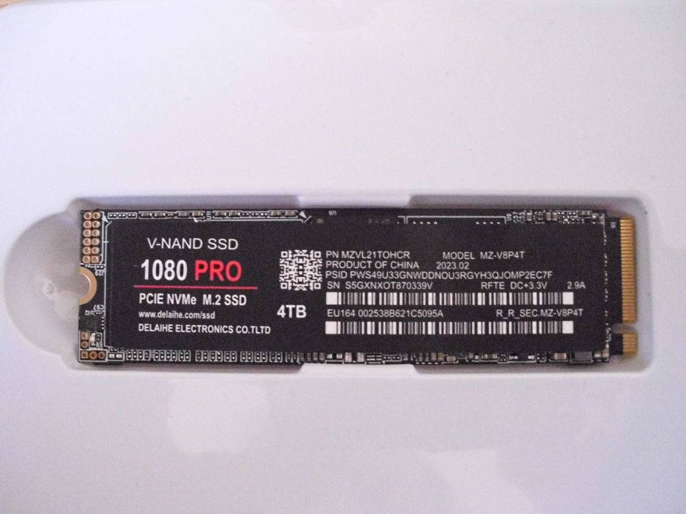 V-NAND SSD 1080 PRO PCIE 4.0 NVMe M.2 SSD 4TB (Neu und originalverpackt) in Bürglen TG für CHF ...