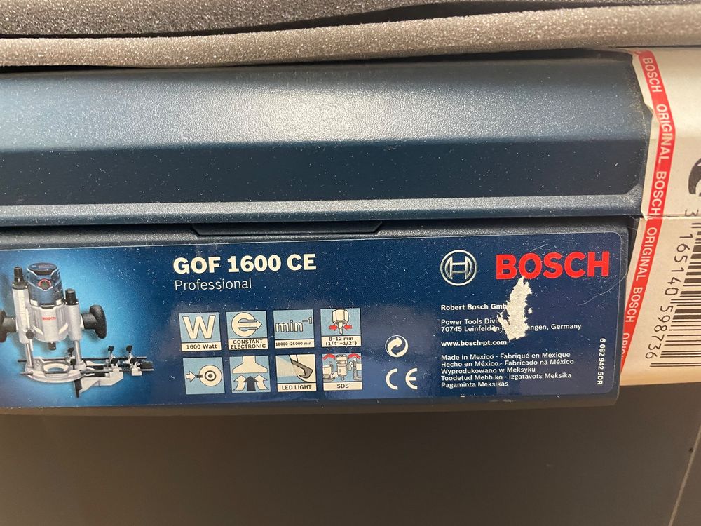 Oberfräse Bosch GOF 1600 CE Professional in L-Boxx (Neu (gemäss ...