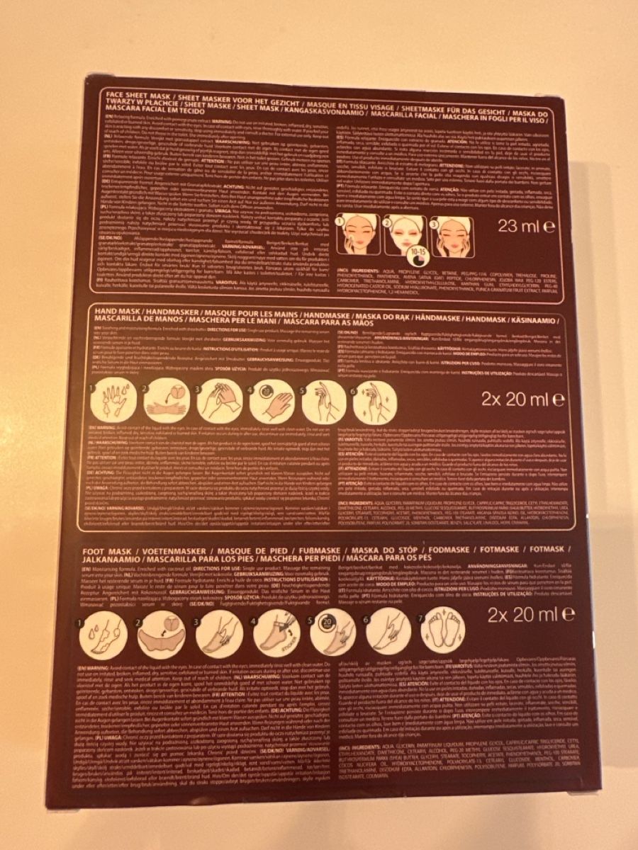 Sense Collection Time to Glow Mask Set, face, hand, foot (Neu und ...