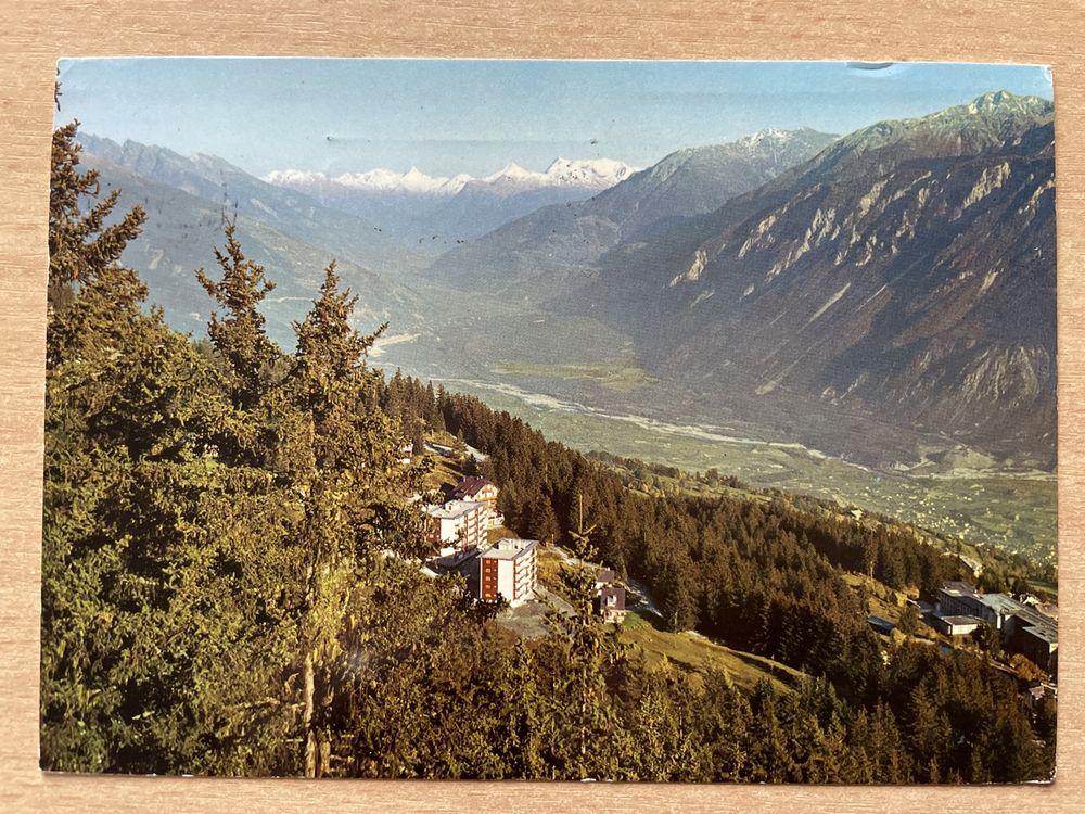Postkarte Montana-Vermala, Wallis, Schweiz, 1980 (Gebraucht) in ...