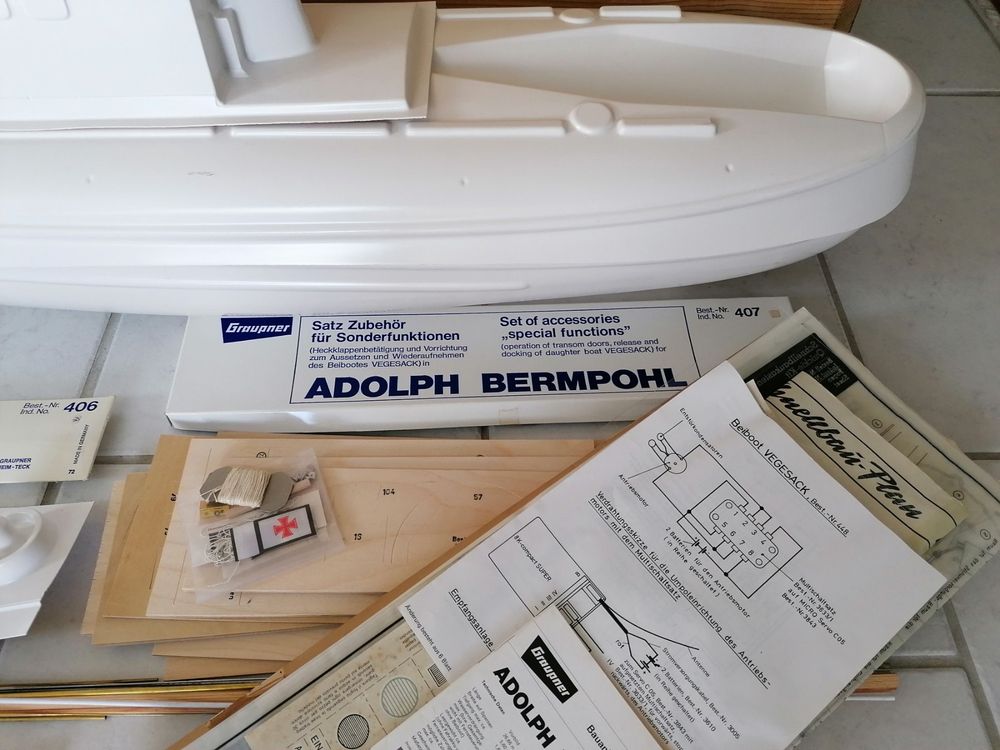 Adolph Bermpohl RC Rettungskreuzer Graupner Bausatz (Neu (gemäss ...