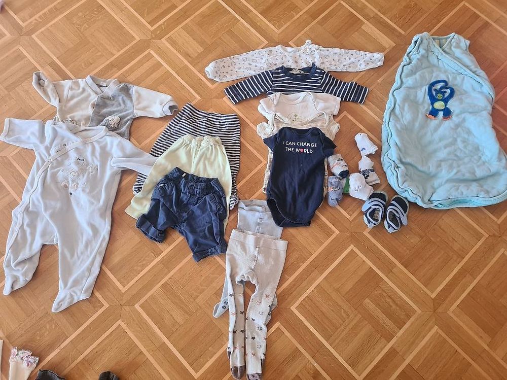 Lot kleiderpaket 20 vêtements garçon 62, été et entre-saison (D ...