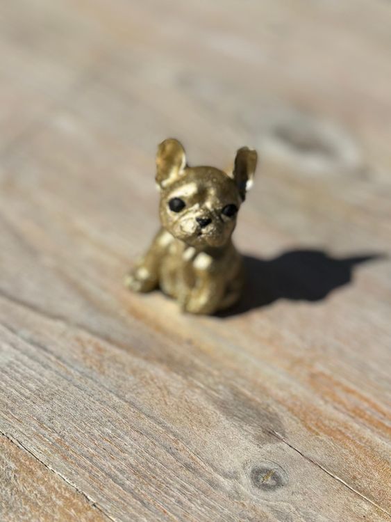 Figurine Bouledogue Francais Doré - Super Déco 🐶 (Neuf (Voir ...