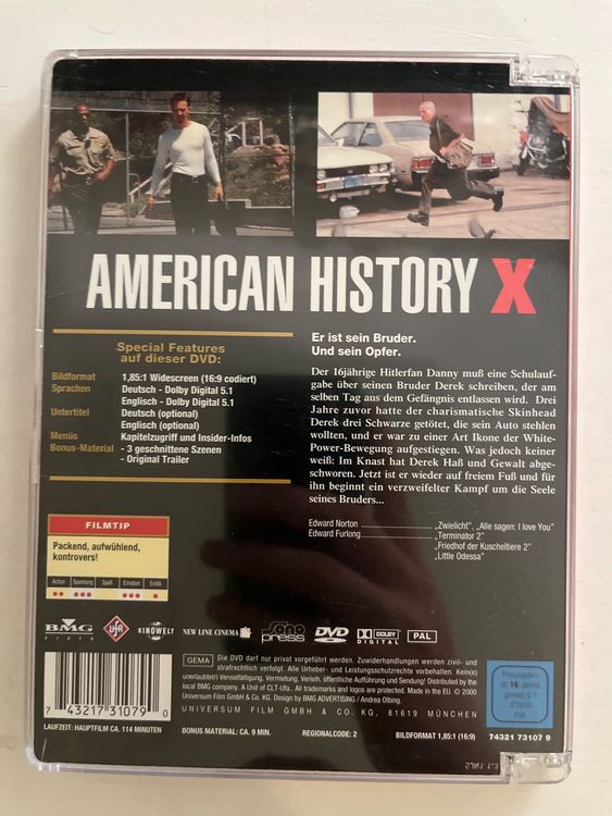 American History X (2000) DVD 📀 - Edward Norton (Gebraucht) in Sierre ...